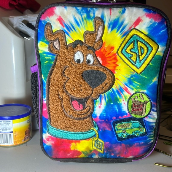 Scooby-Doo! | Other | Scooby Doo Lunch Box Tie Dyed And With A Fuzzy ...